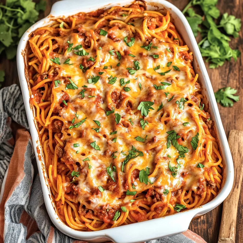 Healthy Southern Baked Spaghetti For Dinner - Things Cook