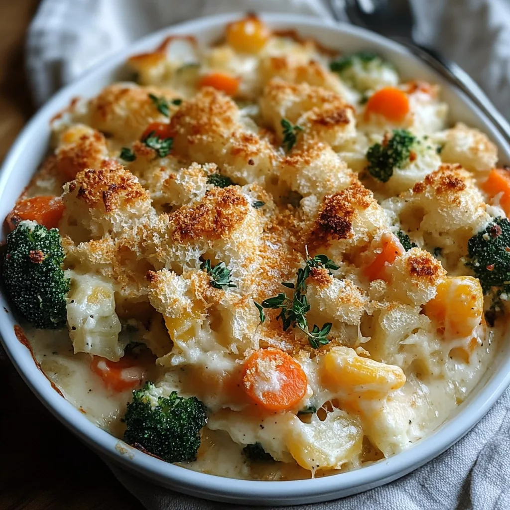 Healthy Creamy Winter Vegetable Bake - Things Cook