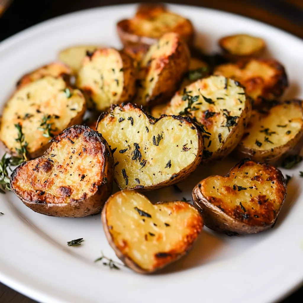 Roasted Heart Potatoes Perfect Valentine’s Day Side Dish - Things Cook